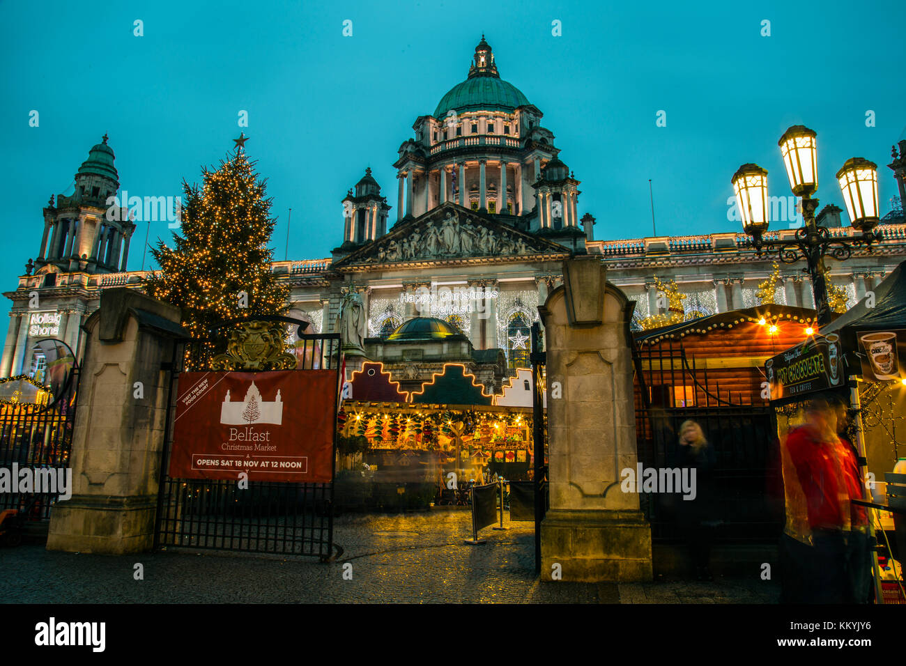 Belfast, Northern Ireland - 20th November 2017 - Christmas market at ...