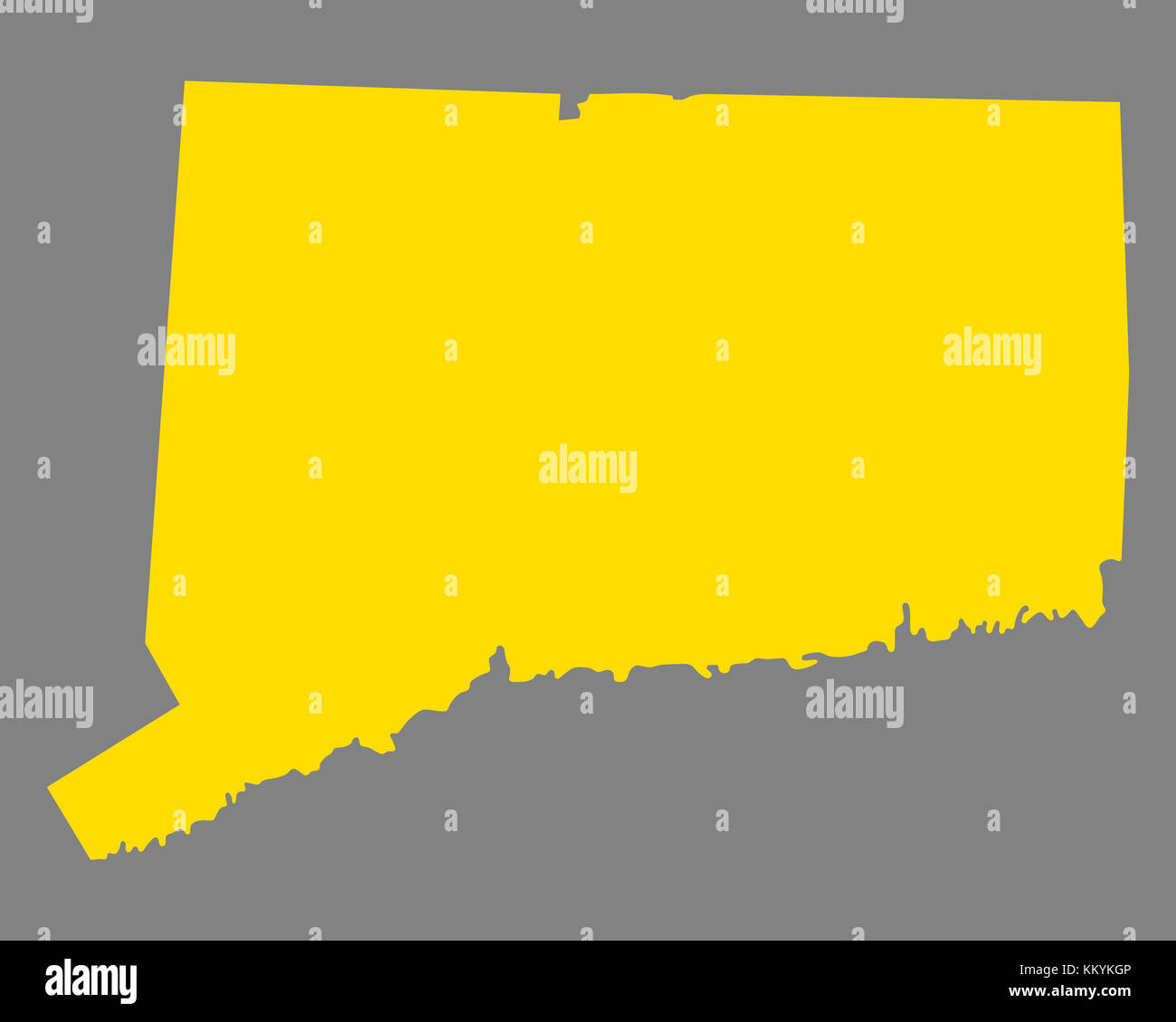 Map of Connecticut Stock Photo - Alamy