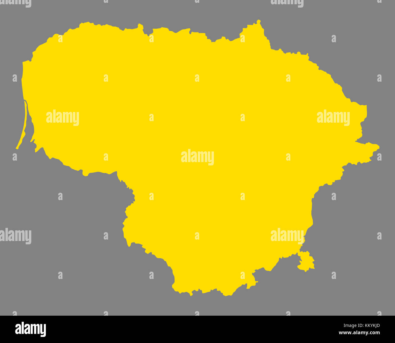 Map of Lithuania Stock Photo - Alamy
