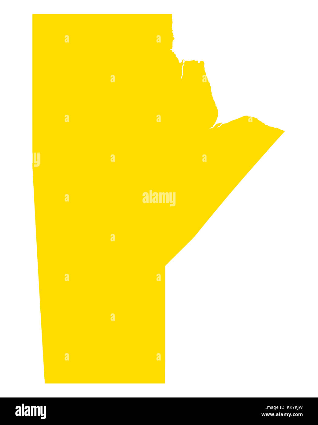 Map of manitoba Cut Out Stock Images & Pictures - Alamy