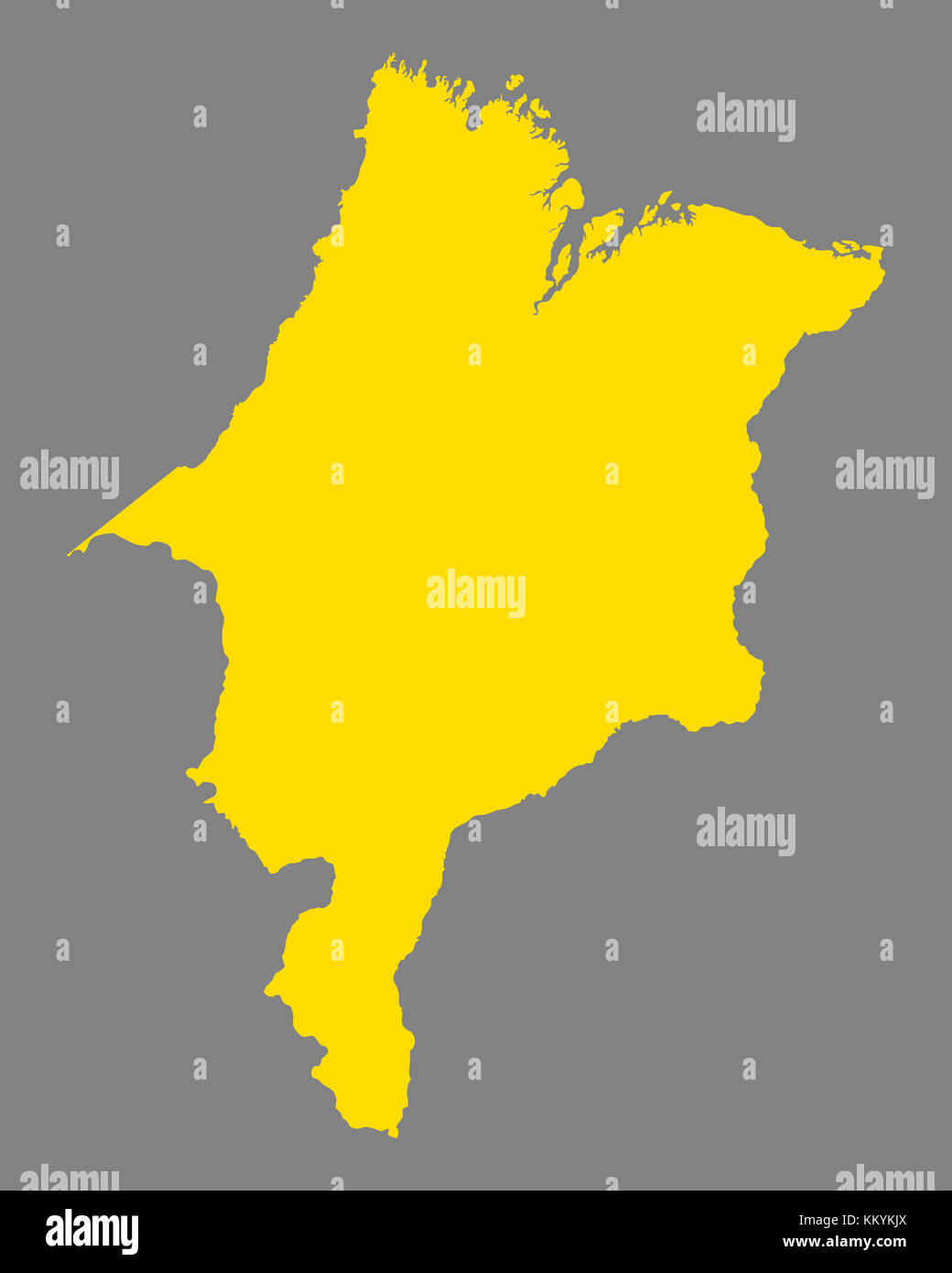 Map of Maranhao Stock Photo - Alamy