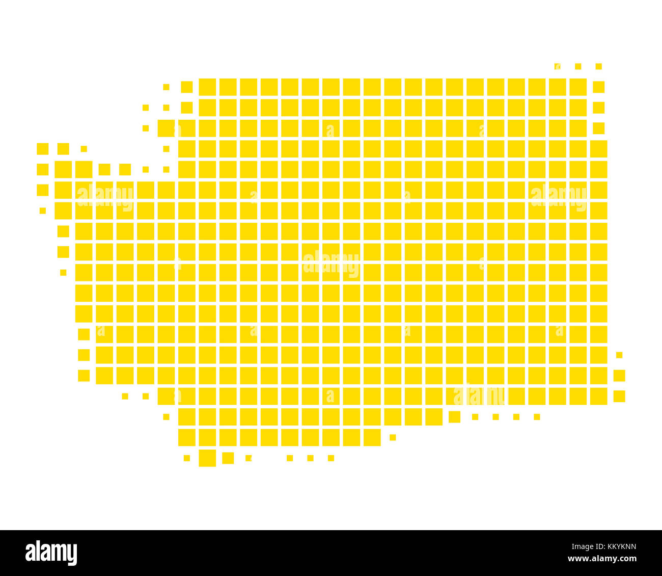 Map of Washington Stock Photo - Alamy