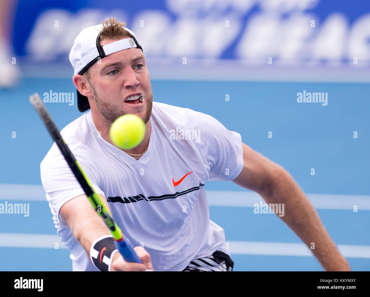 DELRAY BEACH, FL- FEBRUARY 24: Jack Sock Day 8 at the 2017 Delray Beach ...
