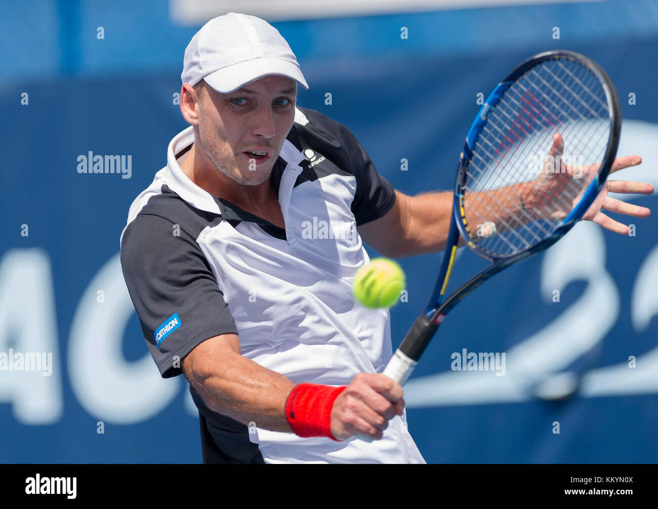 DELRAY BEACH, FL- FEBRUARY 23: Steve Darcis Day 7 at the 2017 Delray ...