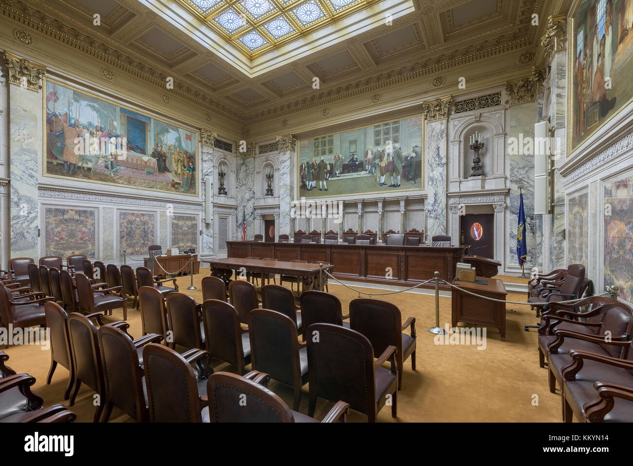 Historic courtroom hi-res stock photography and images - Alamy