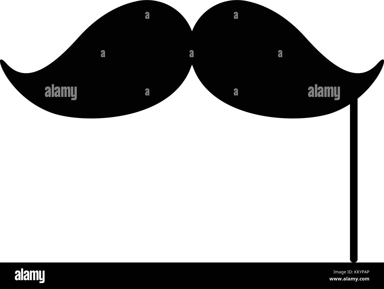 Male mustache accessory isolated Stock Vector Images - Alamy