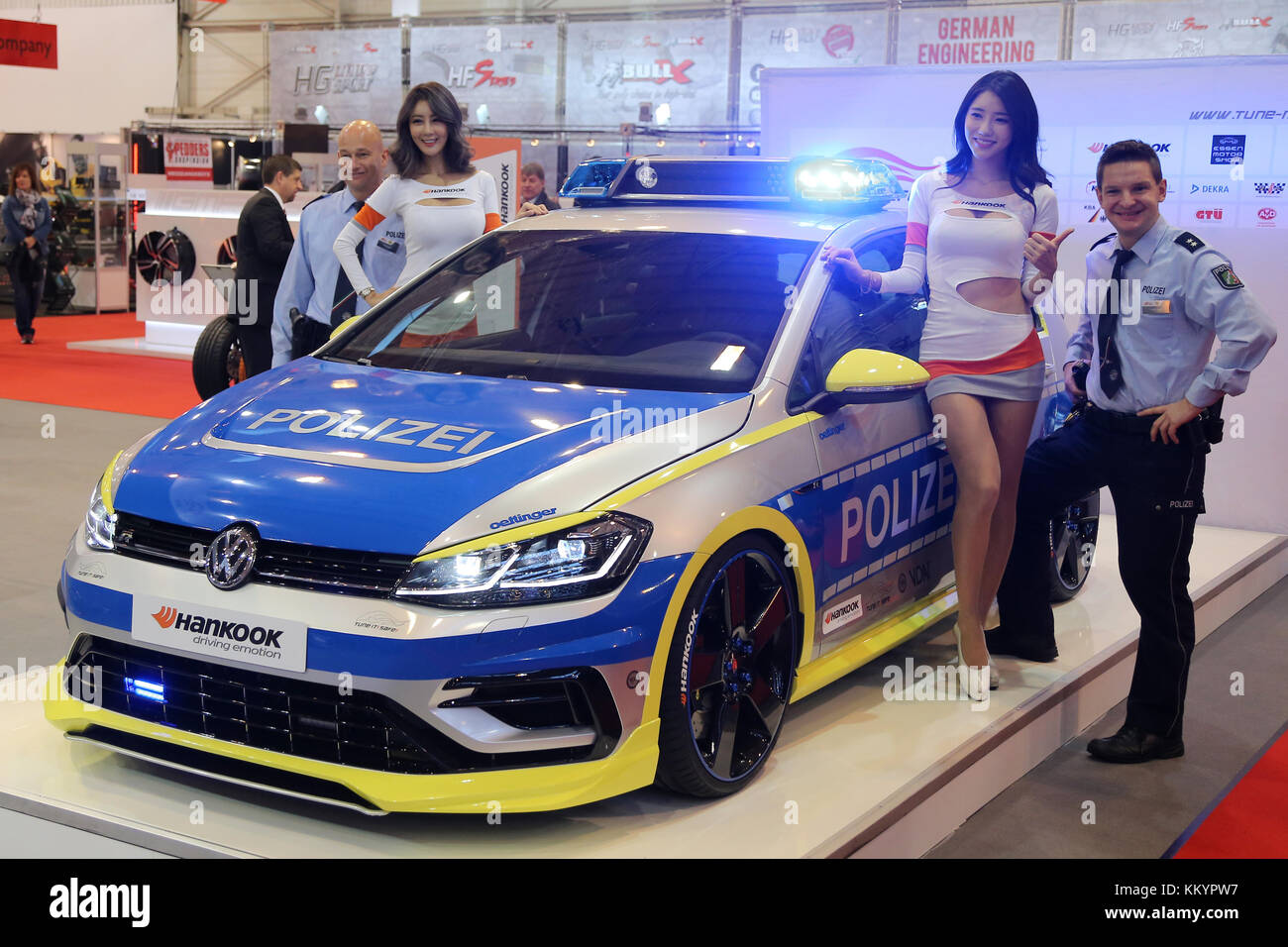 Essen, Germany. 01st Dec, 2017. VW Golf R Police Edition on display at ...