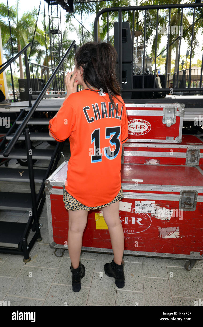 MIAMI, FL - MAY 16: English singer and songwriter Charli XCX, backstage ...
