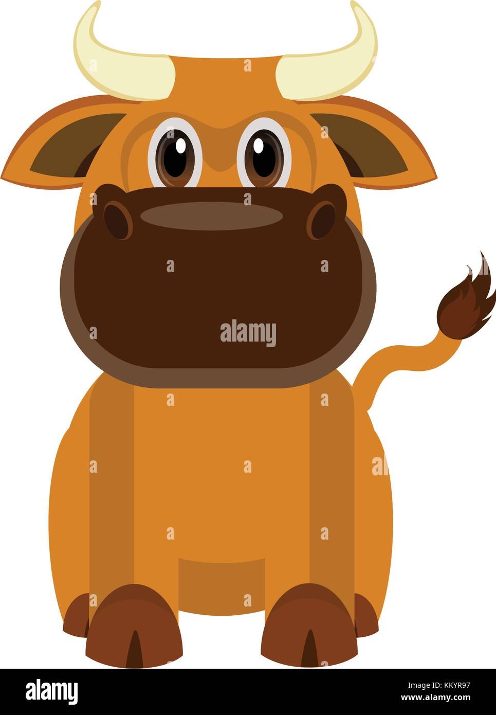 Bull sit Stock Vector Images - Alamy