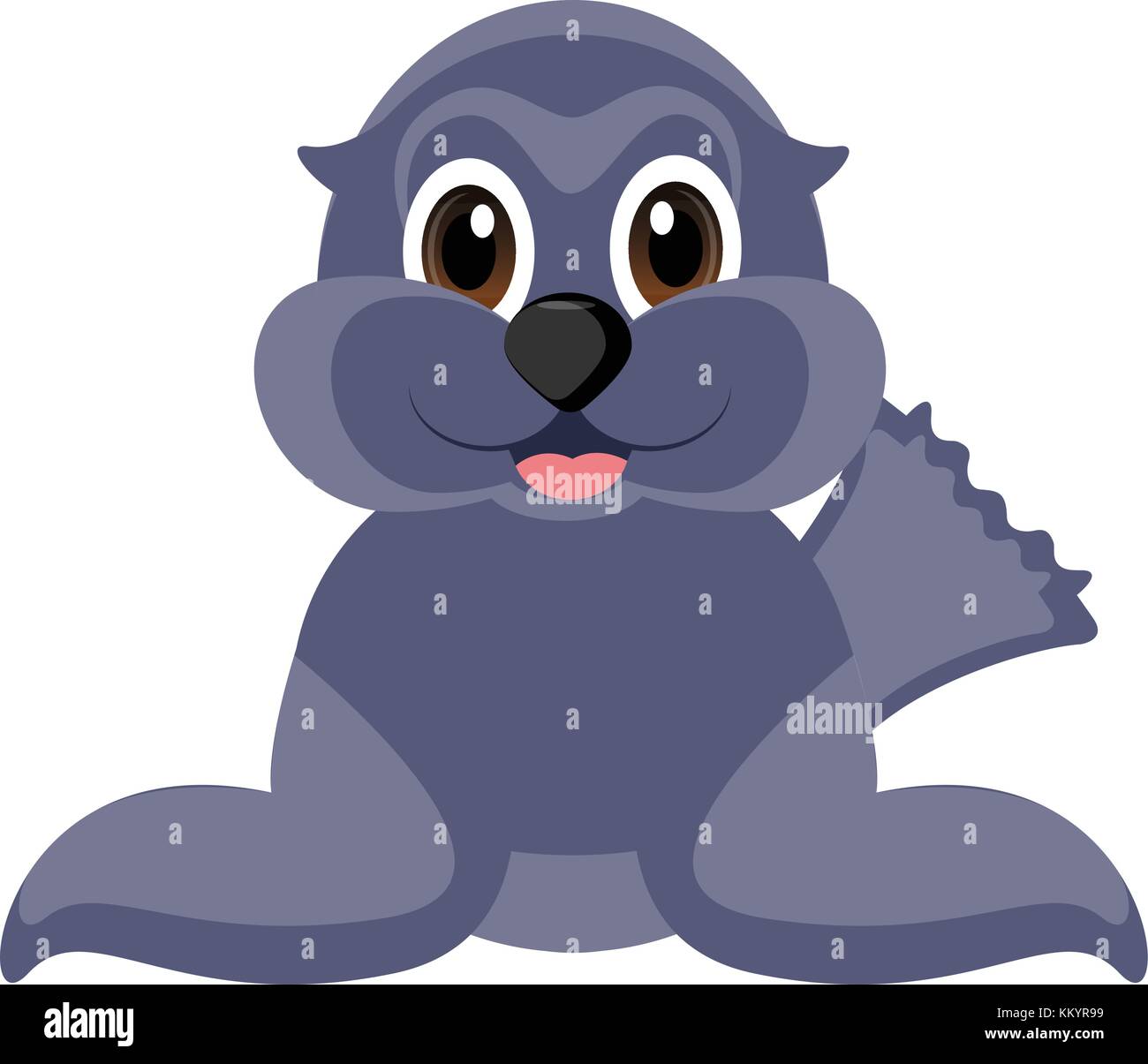 Isolated cute seal Stock Vector Image & Art - Alamy