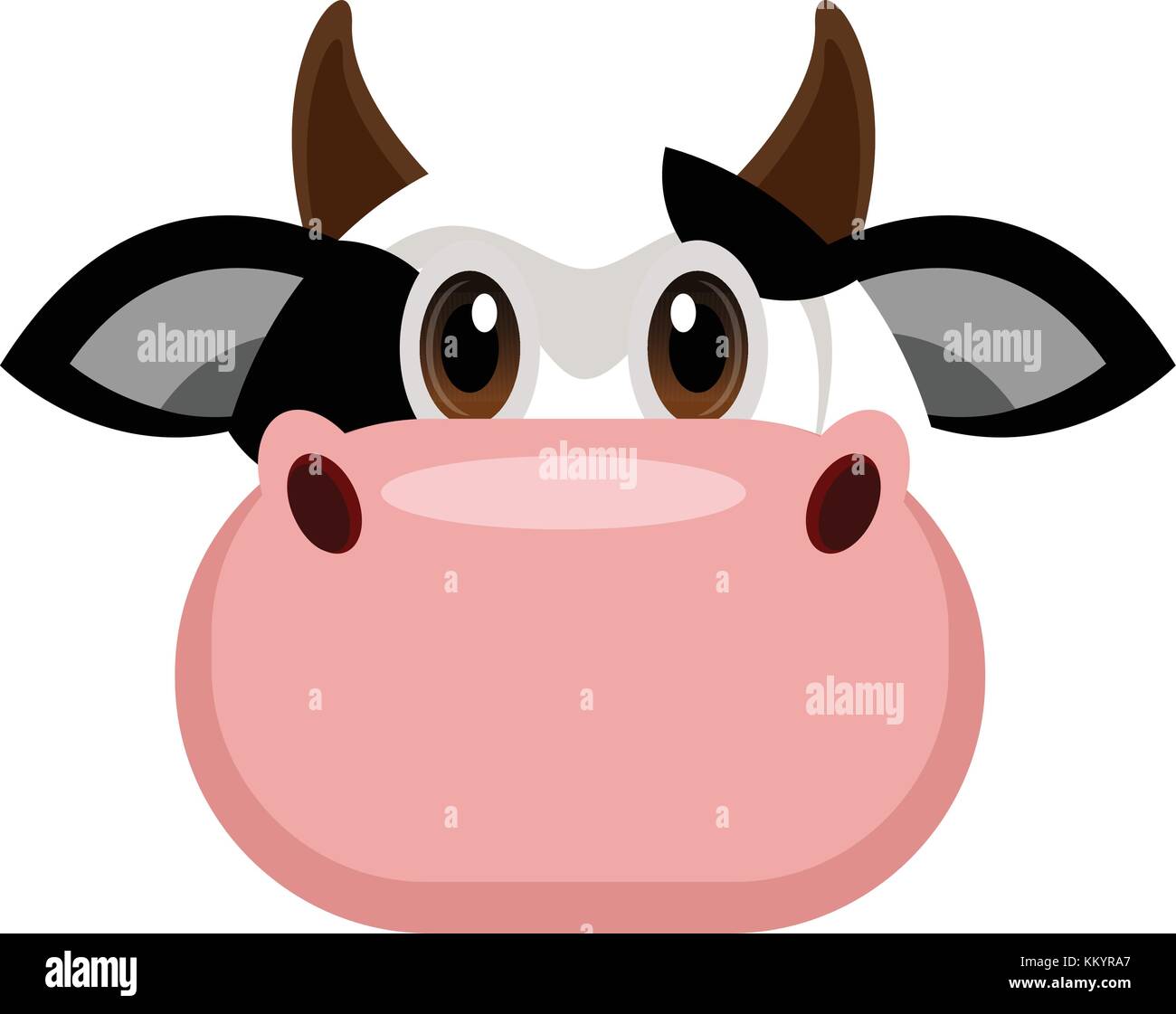 Cow in love cartoon Stock Vector Images - Alamy