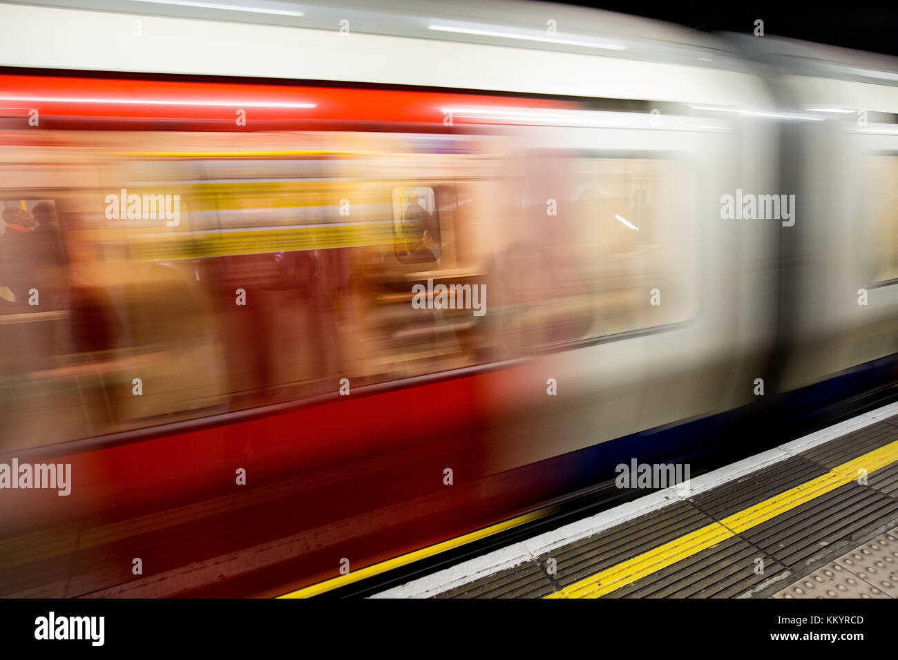 London underground train motion hi-res stock photography and images - Alamy