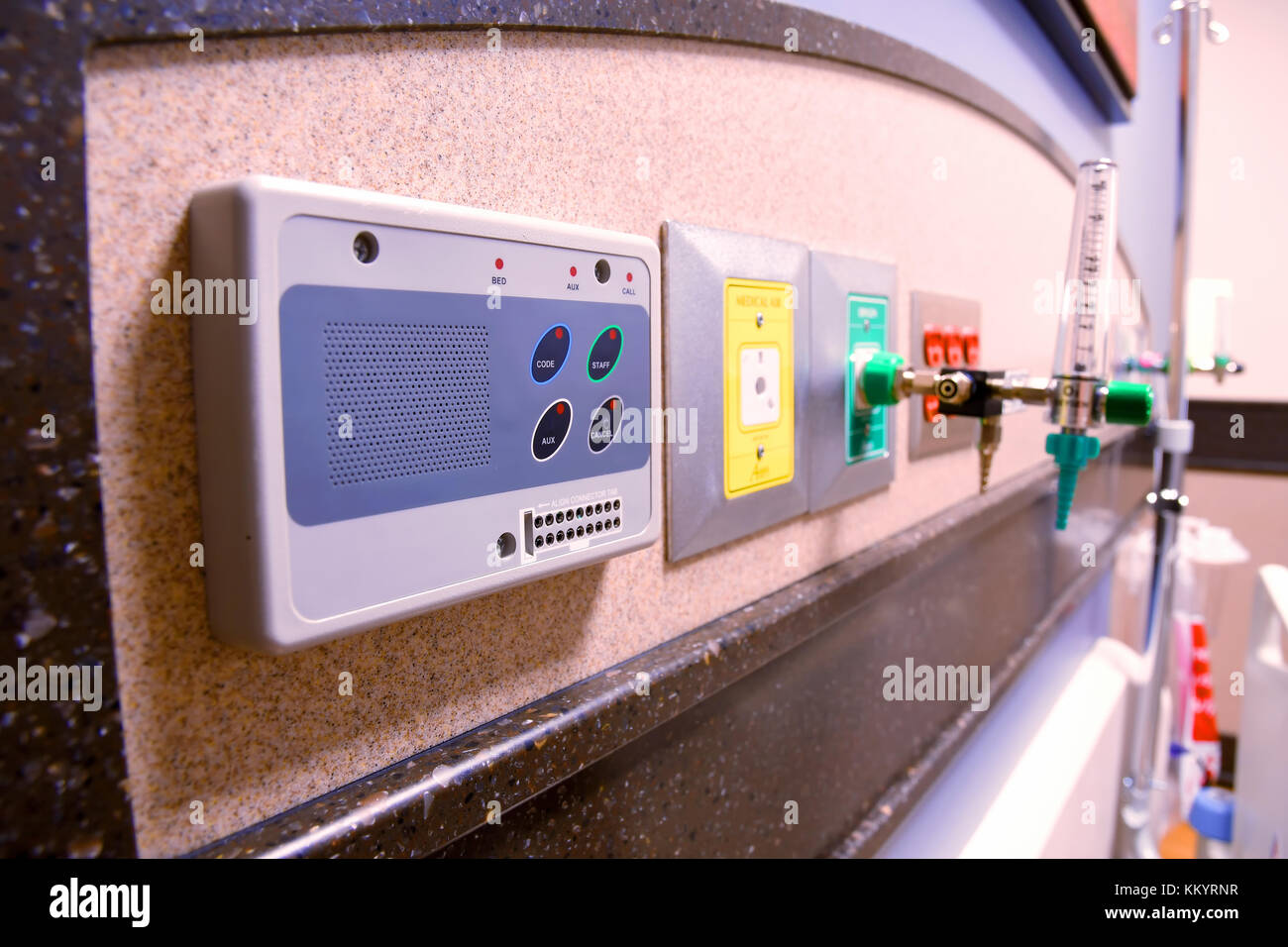 Intercom on a hospital wall Stock Photo - Alamy