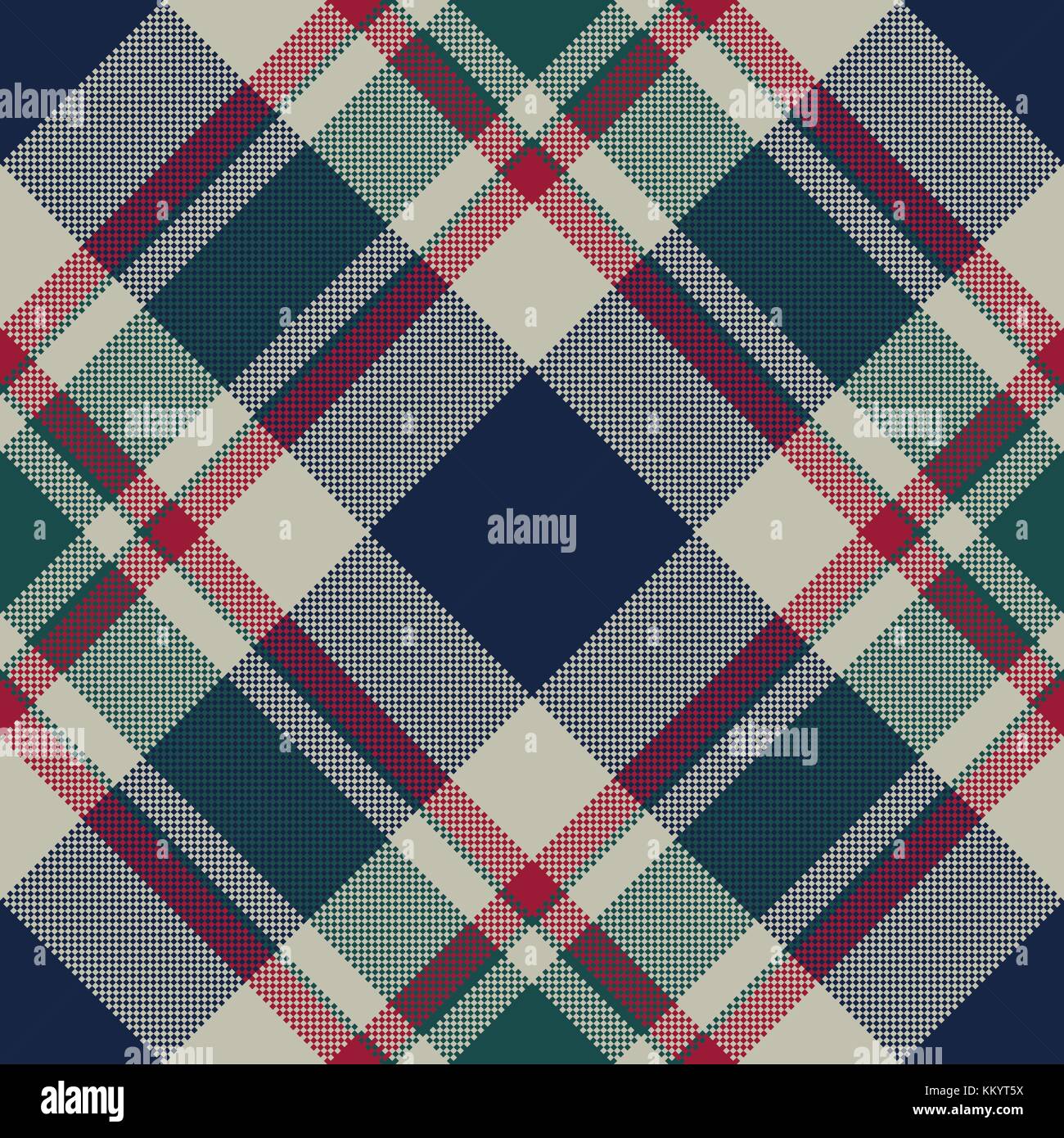 Tartan plaid classic pixel fabric texture seamless pattern. Flat design ...