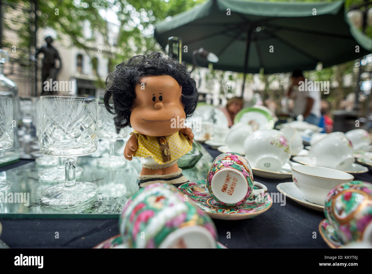 Flea-market stalls in Montevideo, Uruguay Stock Photo - Alamy