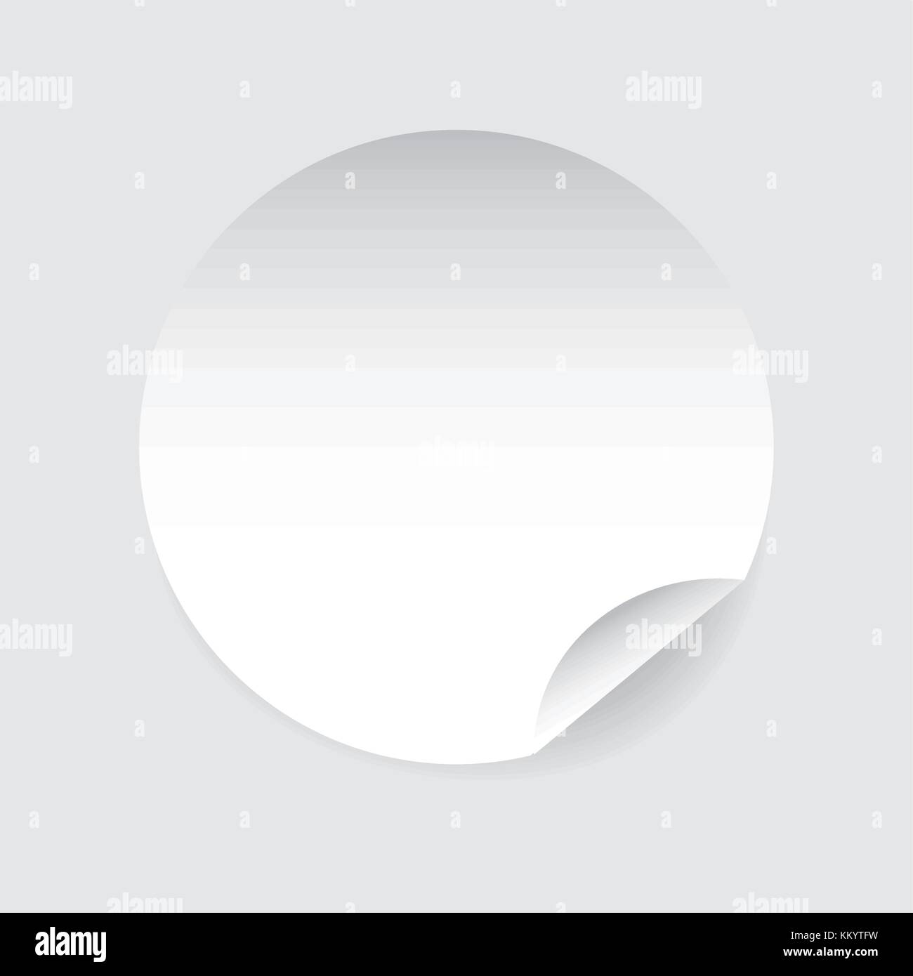 Blank white round sticker Stock Vector Images - Alamy