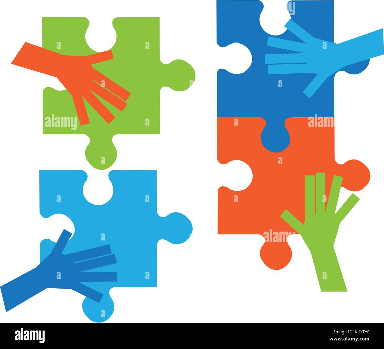 Abstract teamwork icon Stock Vector Image & Art - Alamy