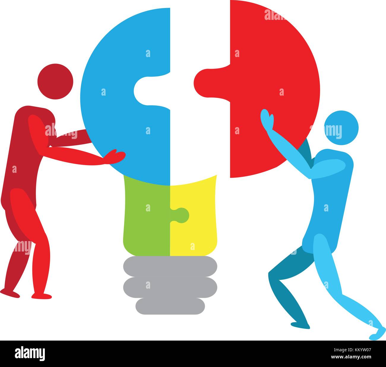 Abstract teamwork icon Stock Vector Image & Art - Alamy