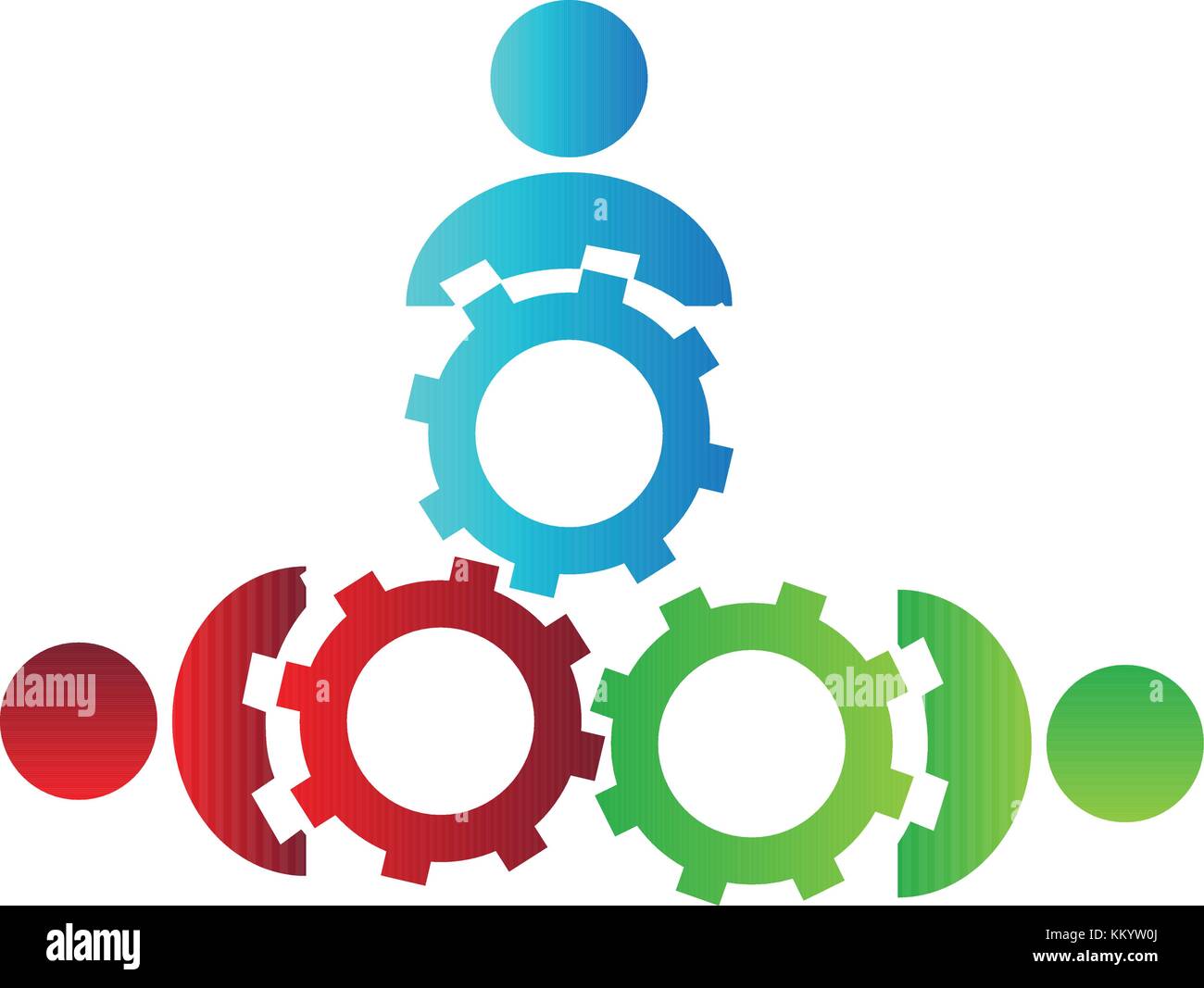 Abstract teamwork icon Stock Vector Image & Art - Alamy