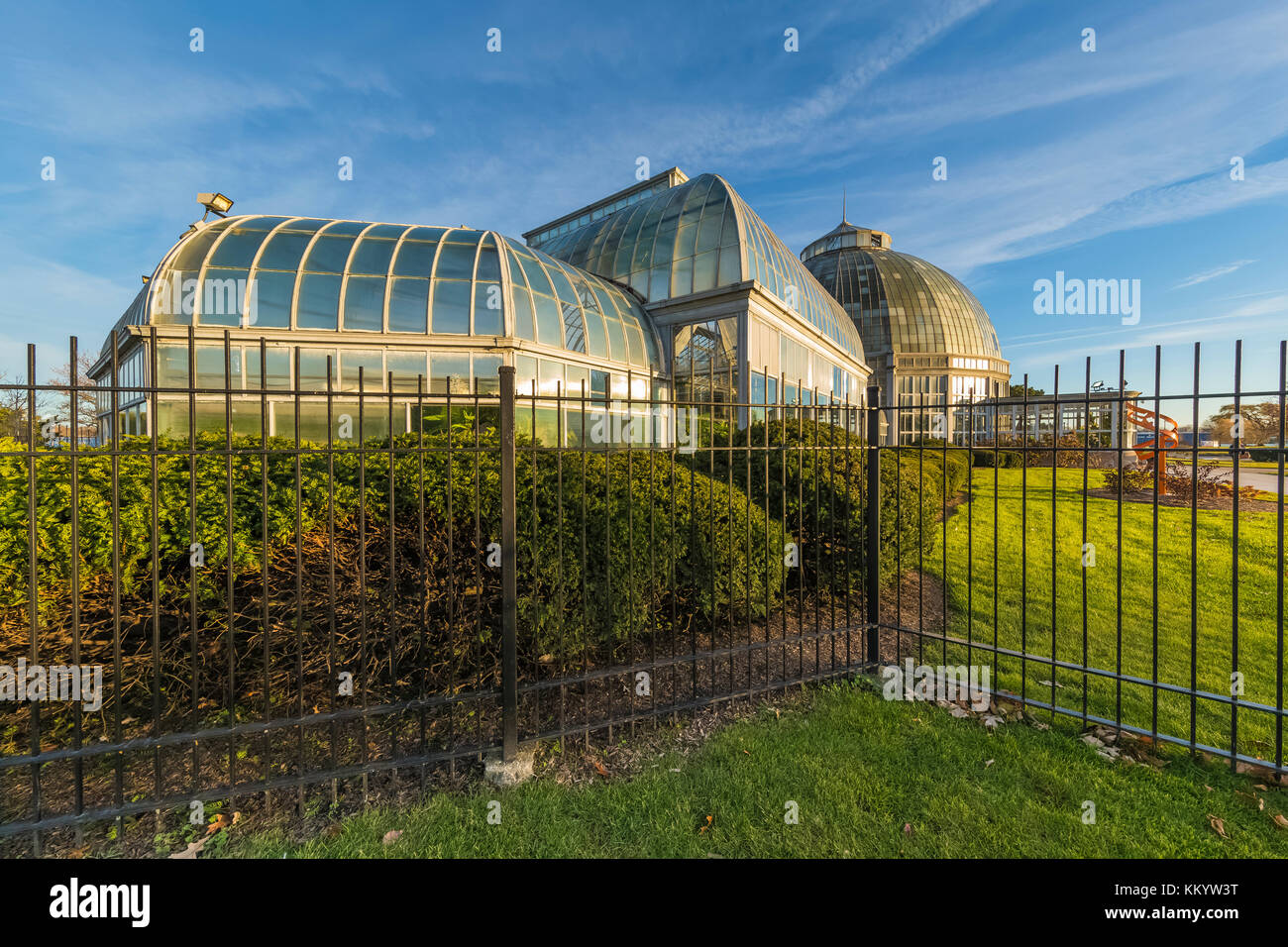 Exterior view of the Anna Scripps Whitcomb Conservatory in Belle Isle ...