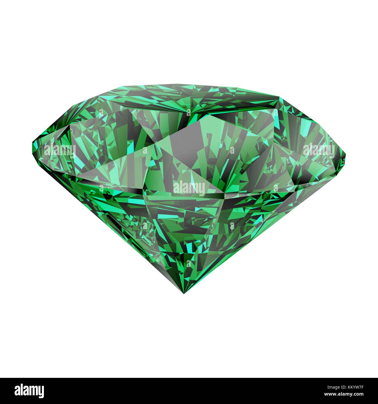 Green gemstone emerald on Stock Vector Images - Alamy