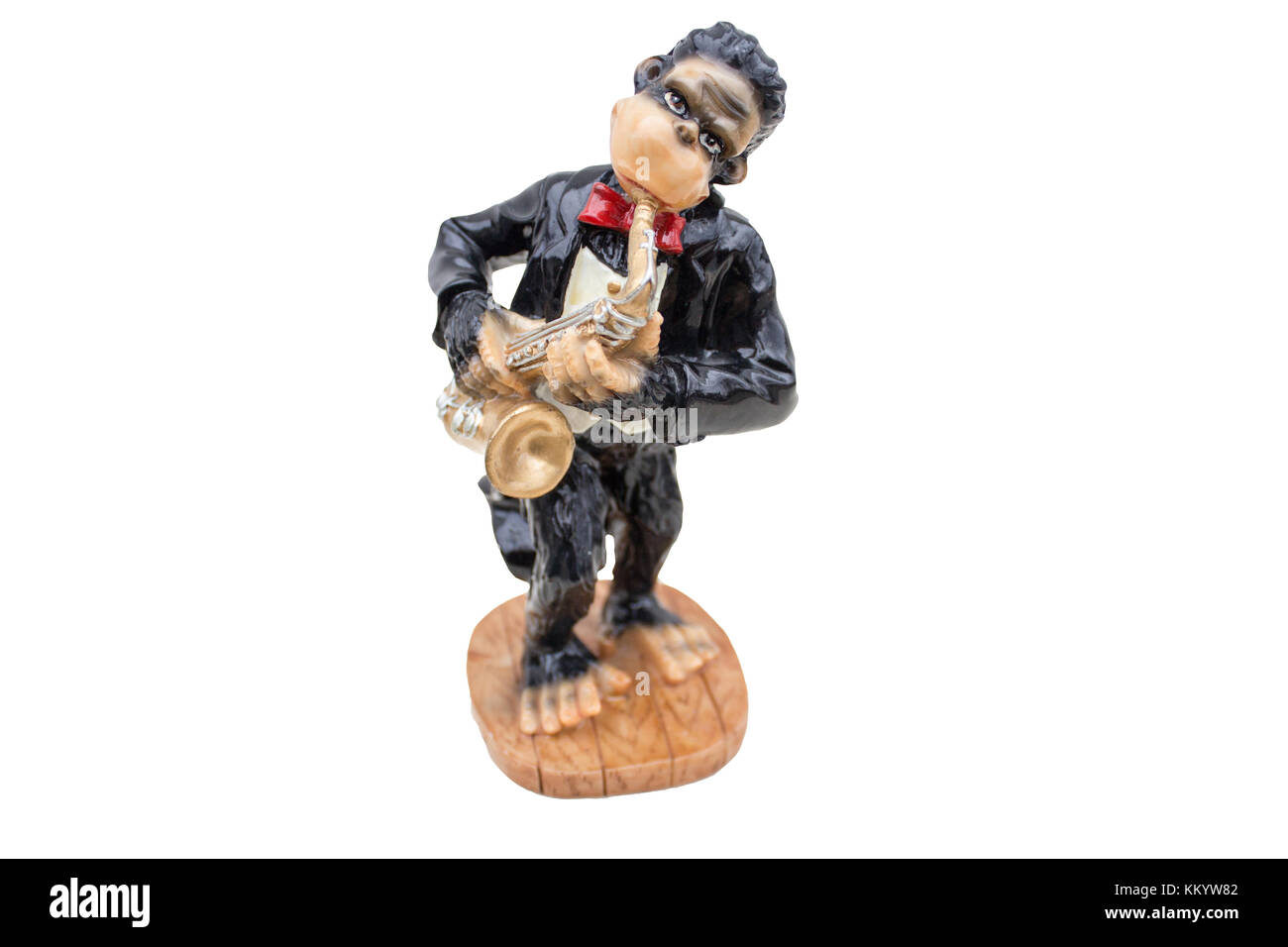 Souvenir. The monkey plays the saxophone Stock Photo - Alamy