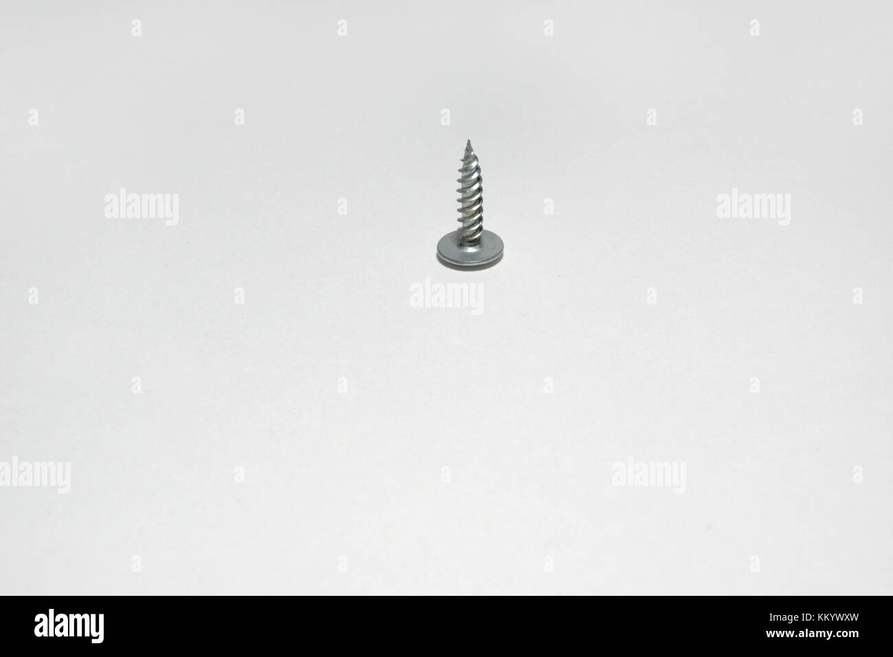 self-tapping screw for wooden structures. short and sharp Stock Photo ...