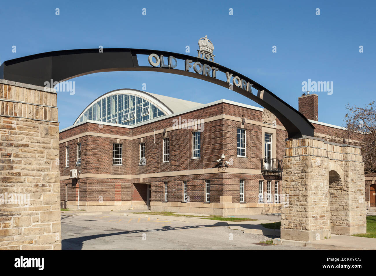 Historic fortification Fort York in the city of Toronto, Canada Stock ...