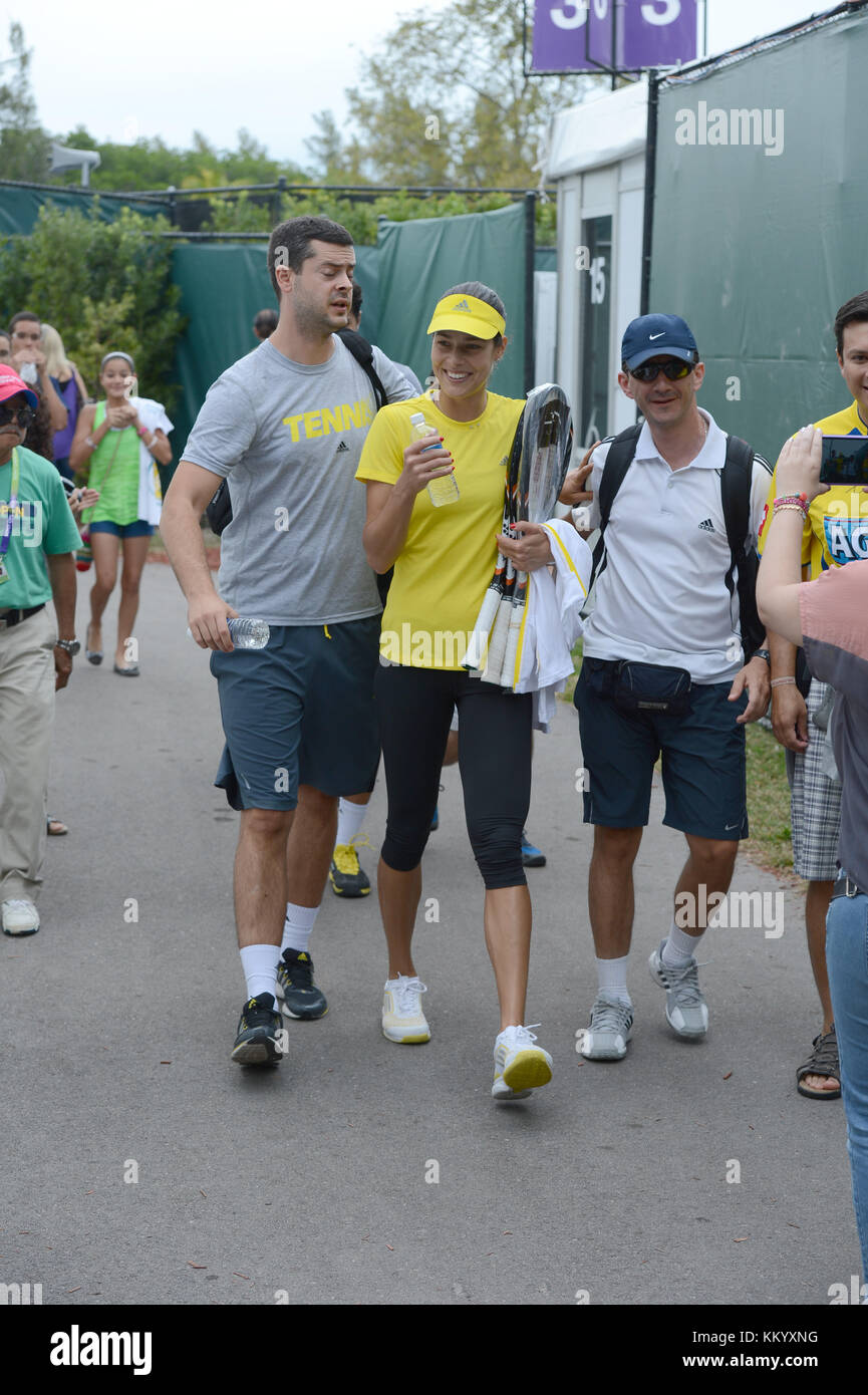 KEY BISCAYNE, FL - MARCH 22: Serbia's Ana Ivanovic and hunk boyfriend ...