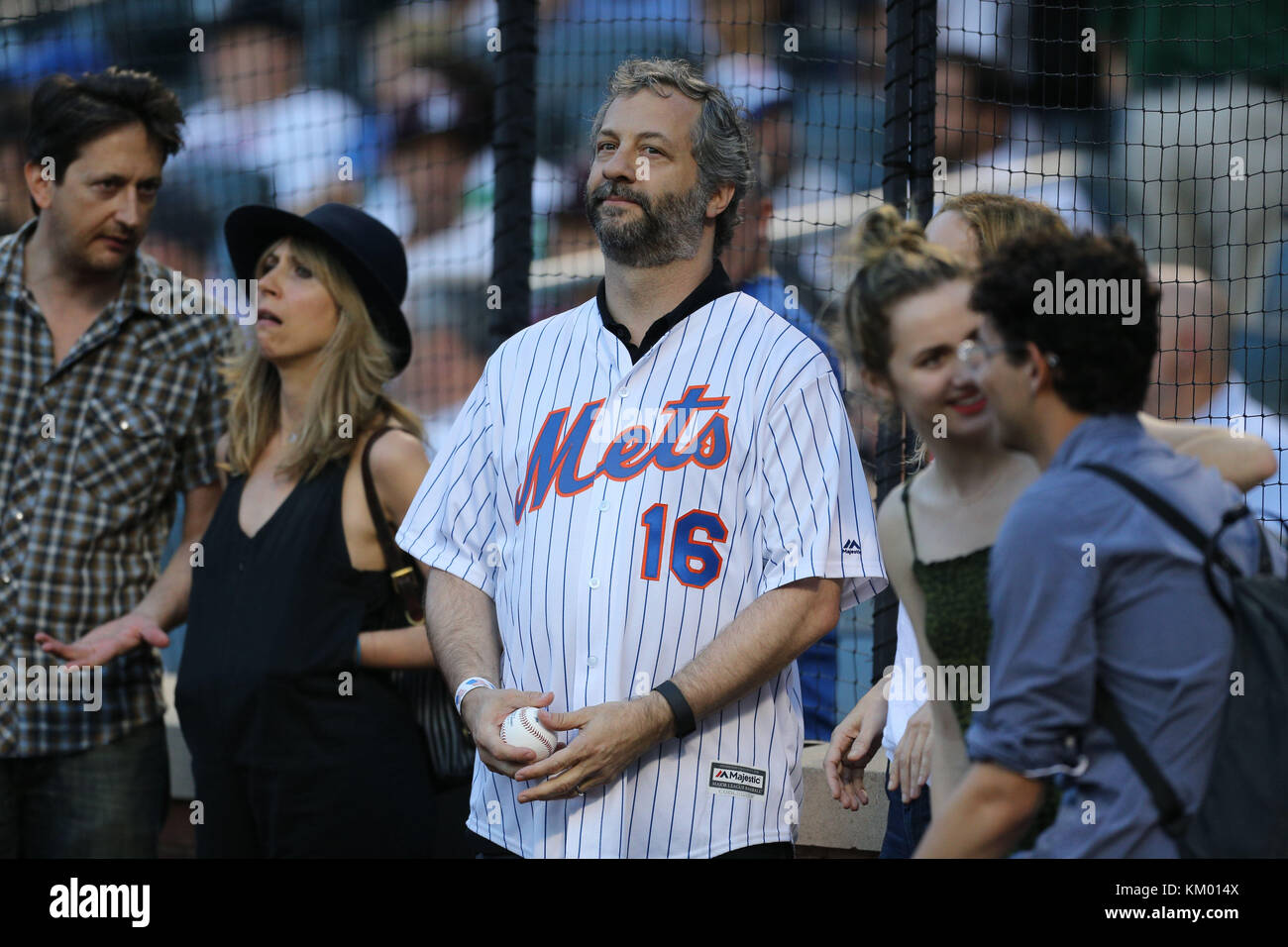 NEW YORK, NY - AUGUST 02: Judd Apatow was joined by his wife Leslie ...