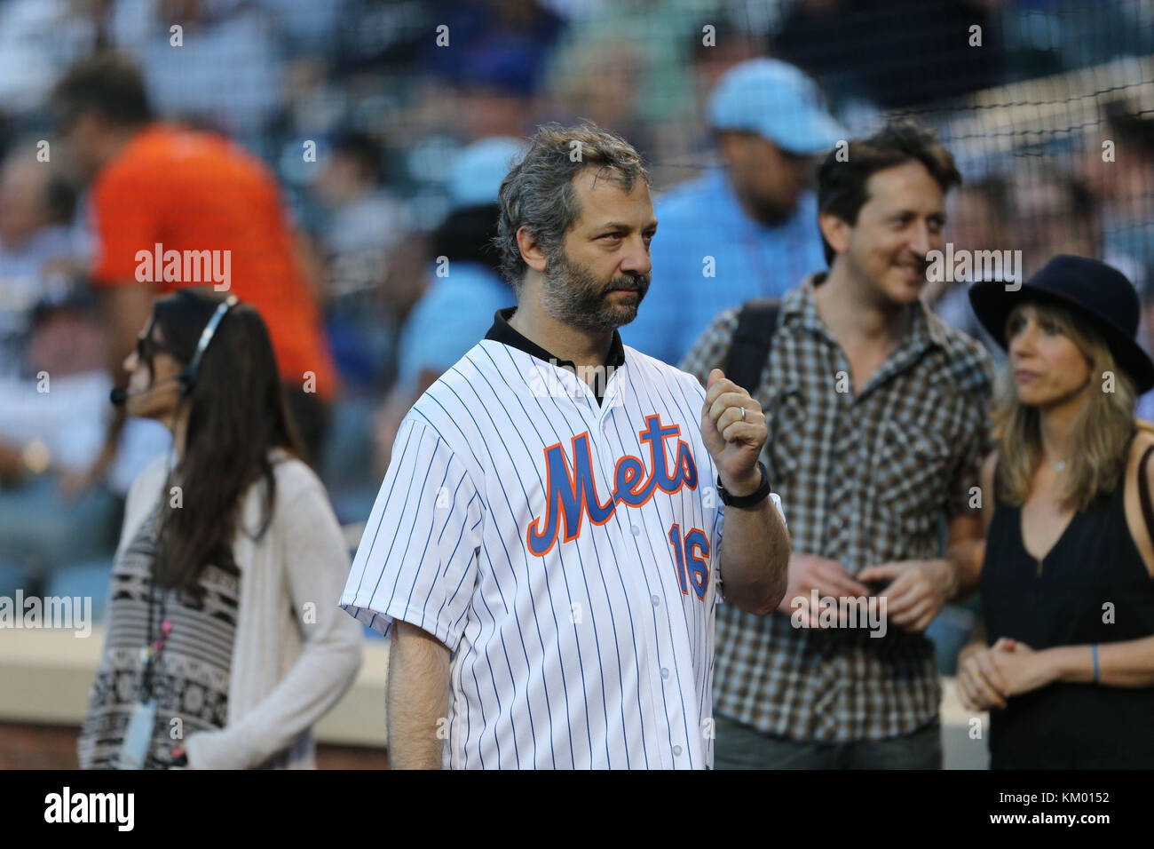 NEW YORK, NY - AUGUST 02: Judd Apatow was joined by his wife Leslie ...