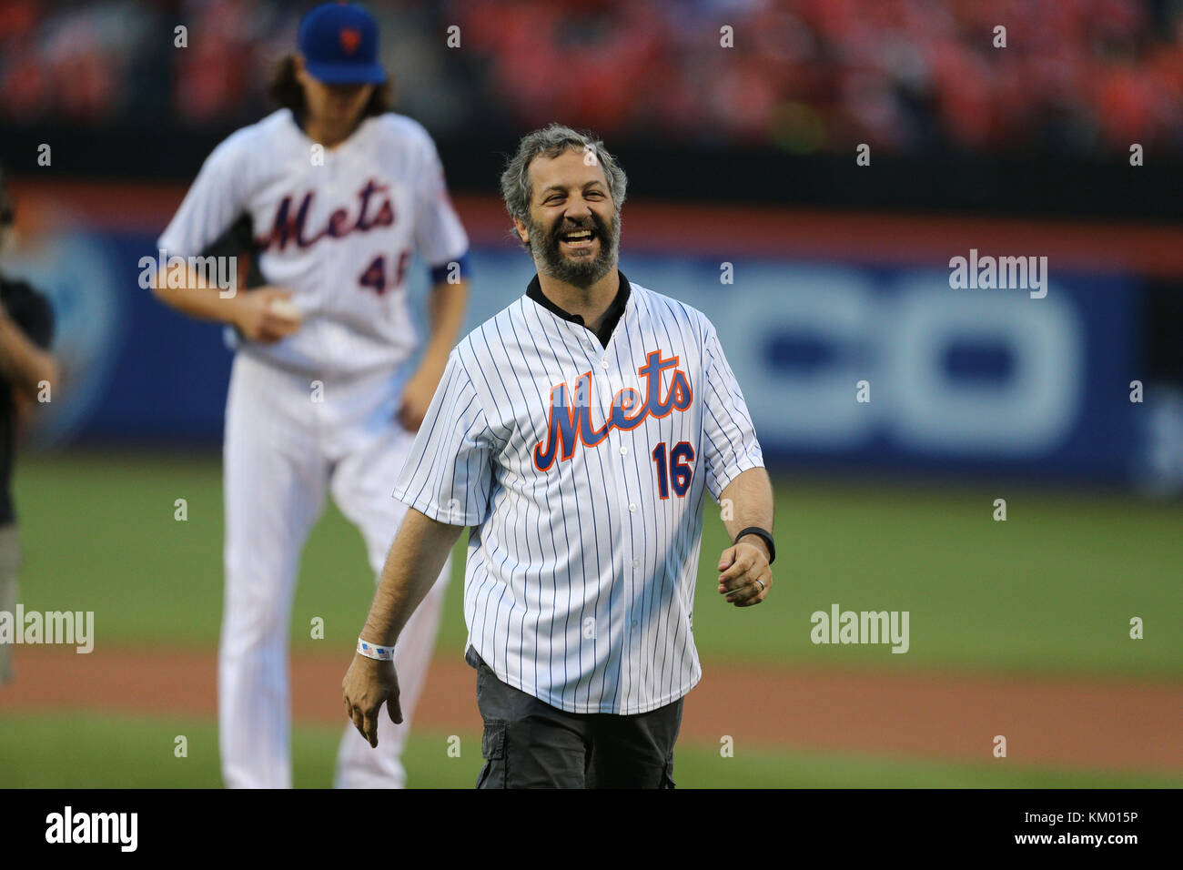 NEW YORK, NY - AUGUST 02: Judd Apatow was joined by his wife Leslie ...