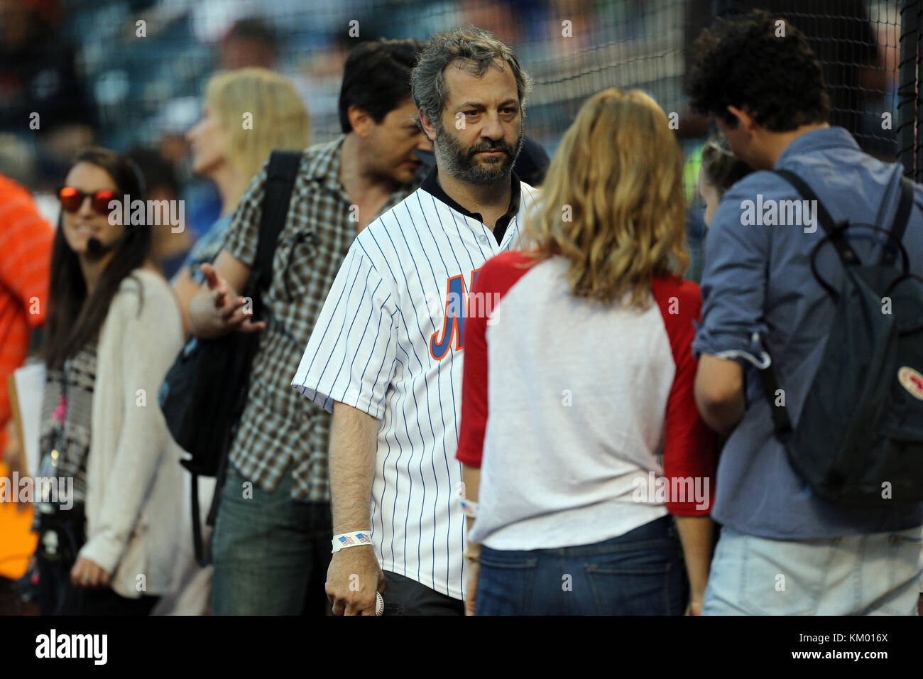 NEW YORK, NY - AUGUST 02: Judd Apatow was joined by his wife Leslie ...