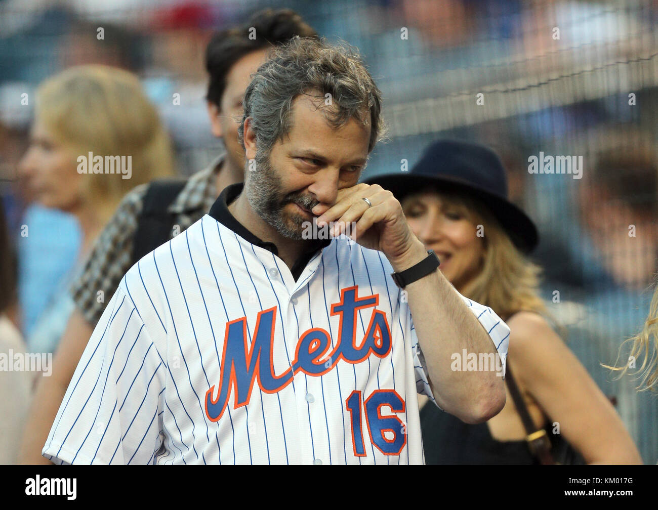 NEW YORK, NY - AUGUST 02: Judd Apatow was joined by his wife Leslie ...