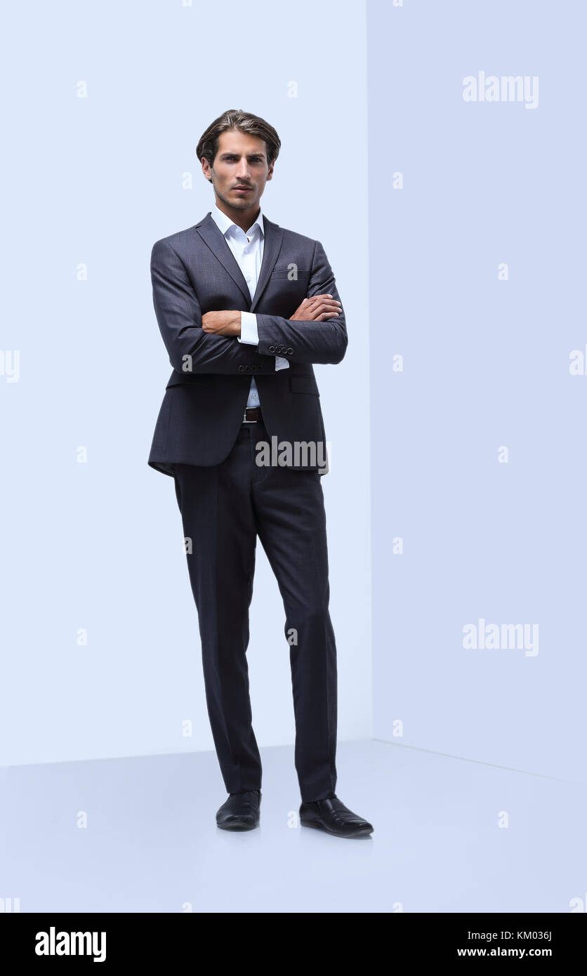 portrait of a serious business man Stock Photo - Alamy