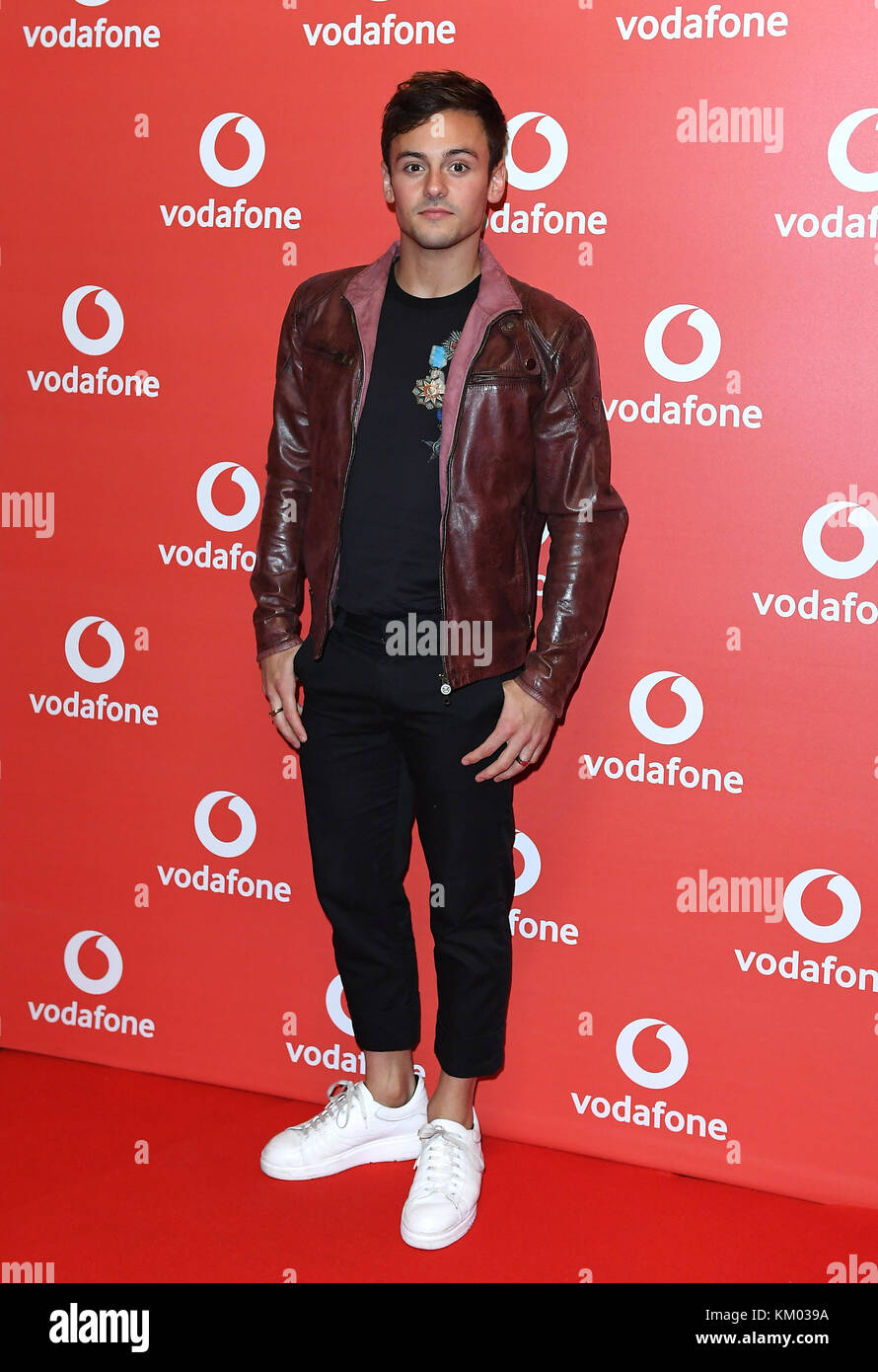 Tom Daley on the red carpet at The Vodafone Vaults to launch new ...