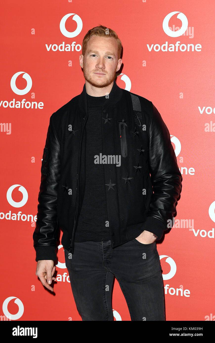 Greg Rutherford on the red carpet at The Vodafone Vaults to launch new ...