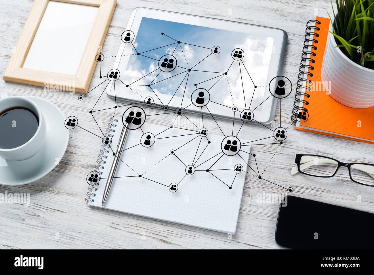 Networking and social communication concepts Stock Photo - Alamy