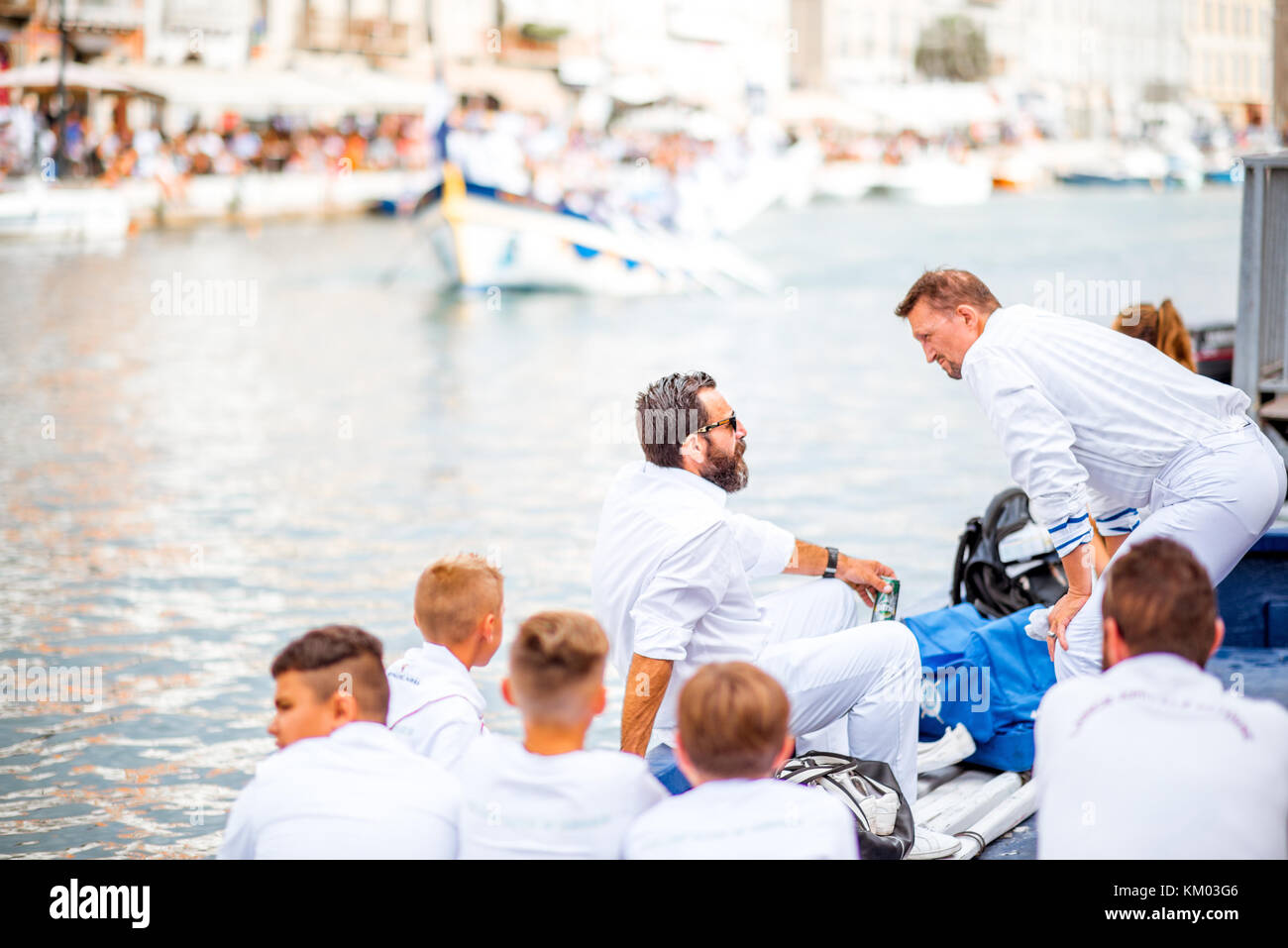 Water jousting in Sete town Stock Photo - Alamy