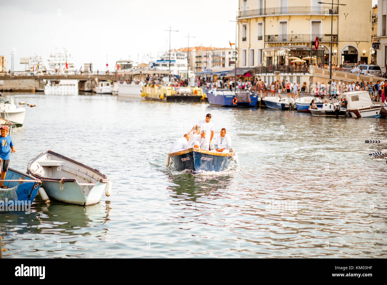 Water jousting in Sete town Stock Photo - Alamy