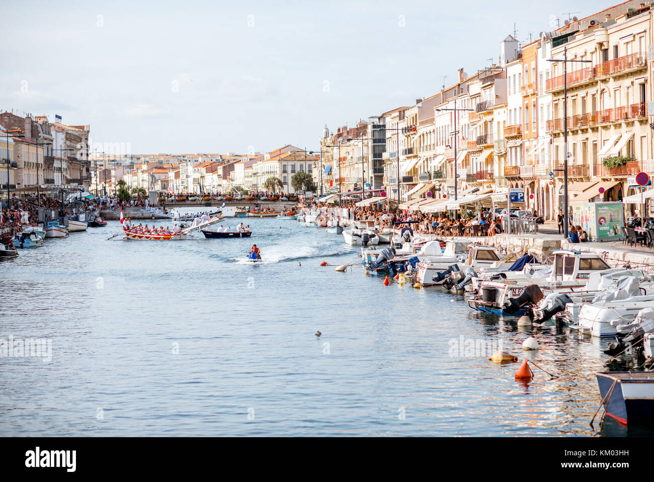 Water jousting in Sete town Stock Photo - Alamy