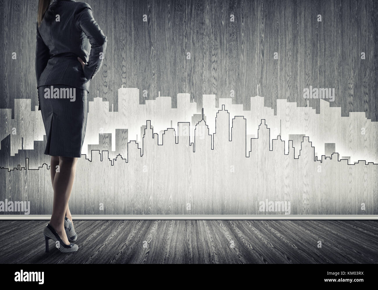 Architectural design on wall Stock Photo - Alamy