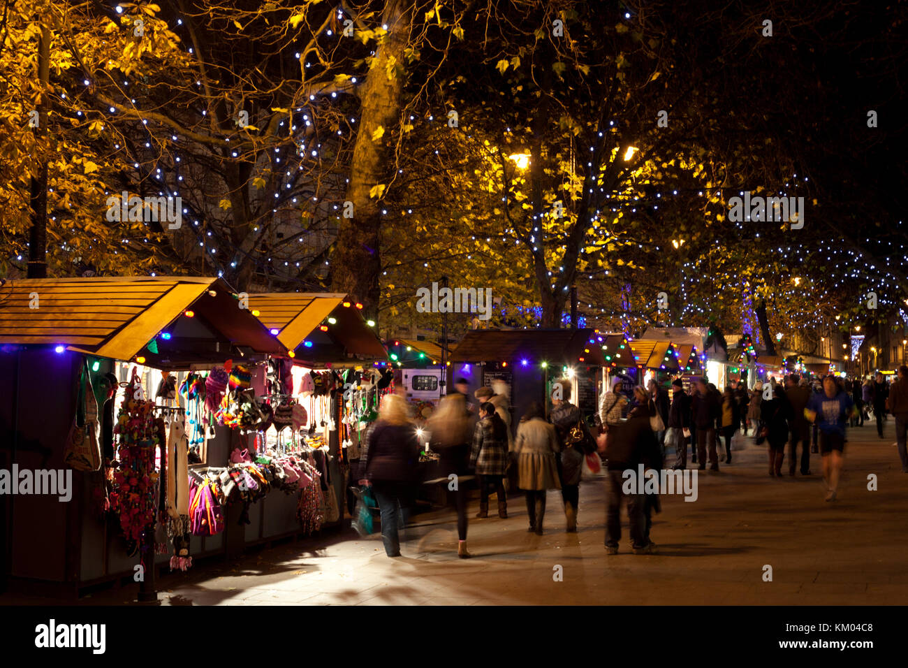Shoppers browse stalls on the Promenade in Cheltenham during its ...