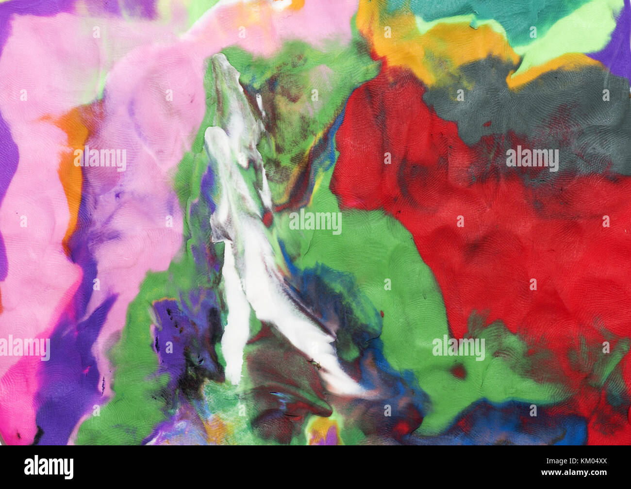 Abstract background with fingerprints made from Play Clay Stock Photo ...