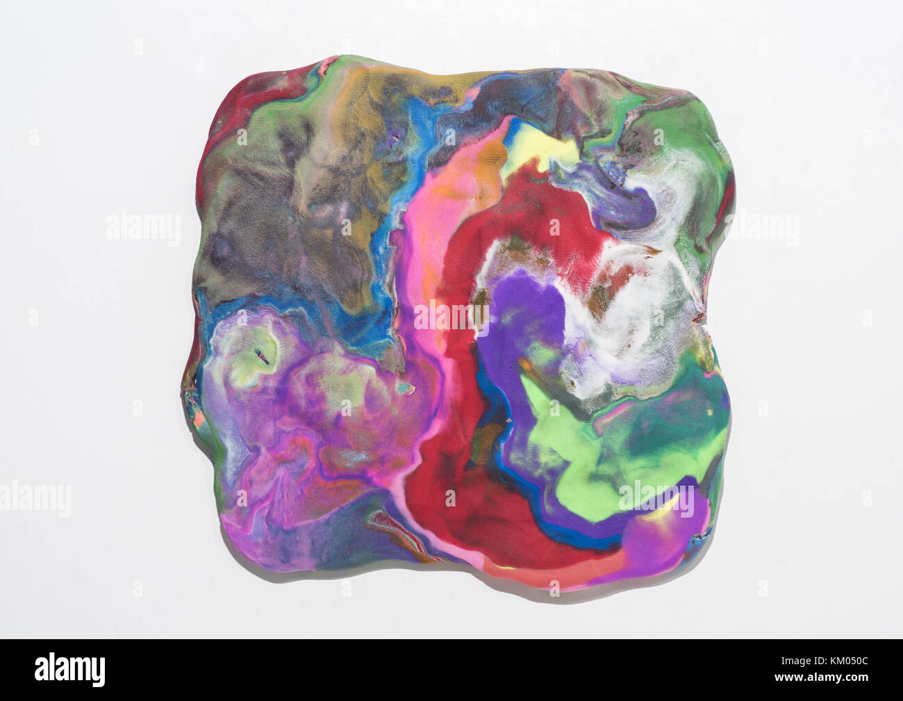 Abstract background with fingerprints made from Play Clay Stock Photo ...