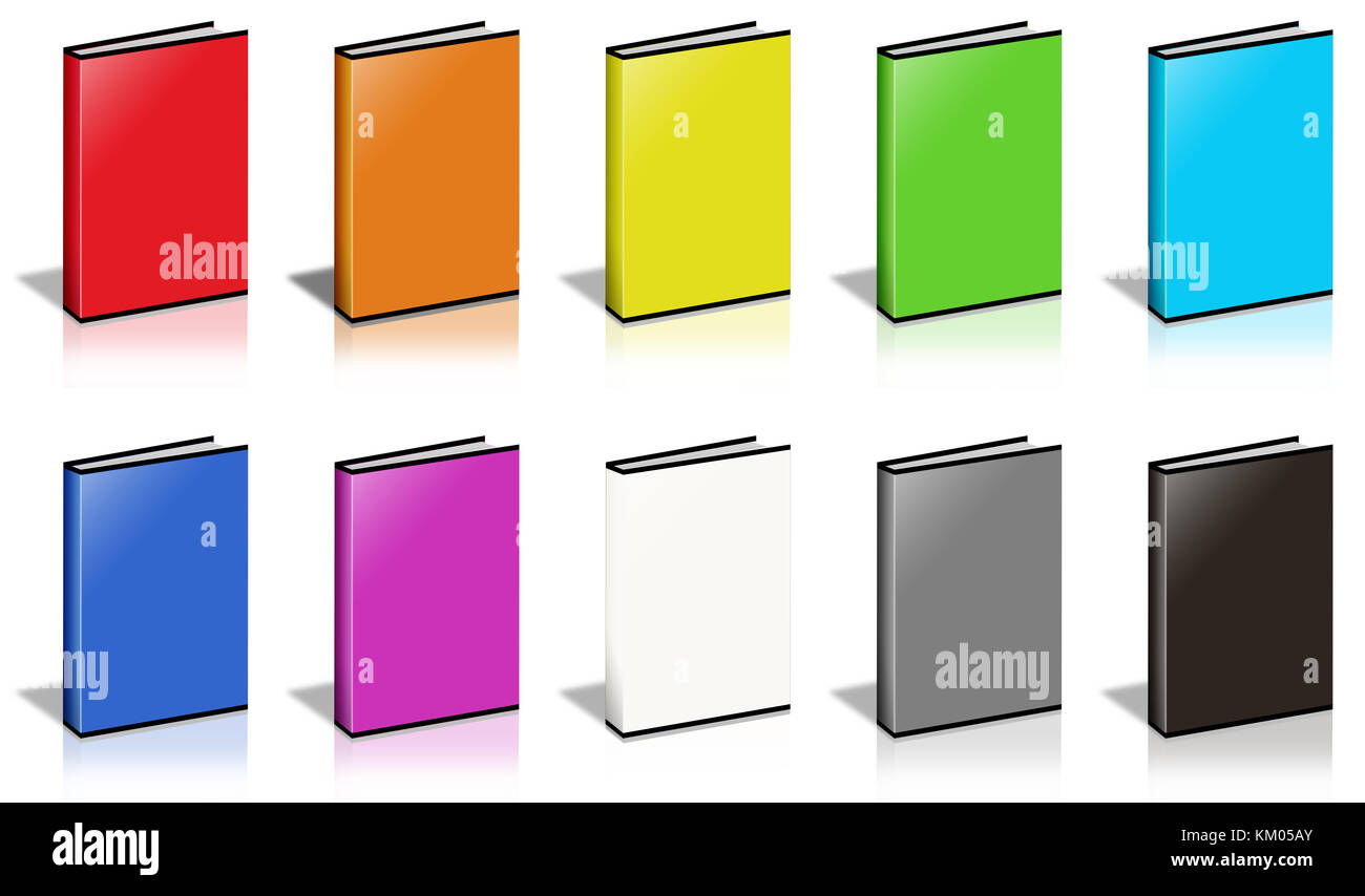 Horizontal blank book cover Cut Out Stock Images & Pictures - Alamy