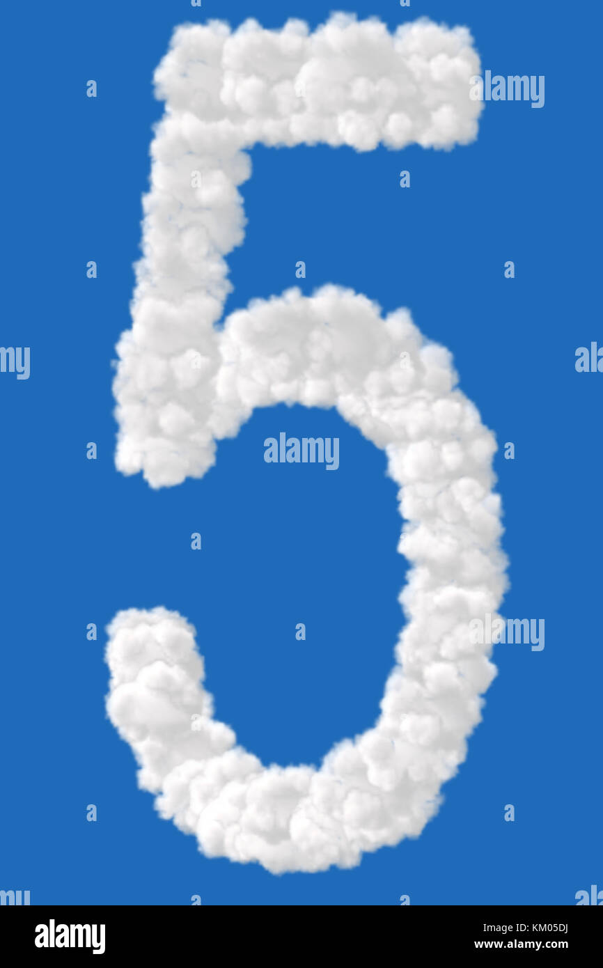 Number cloud shape isolated on hi-res stock photography and images - Alamy