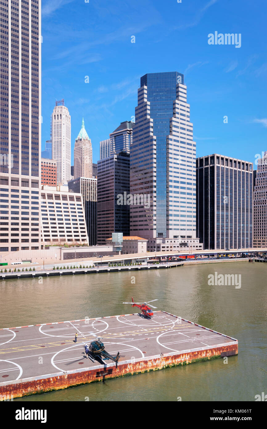 Downtown manhattan heliport hi-res stock photography and images - Alamy