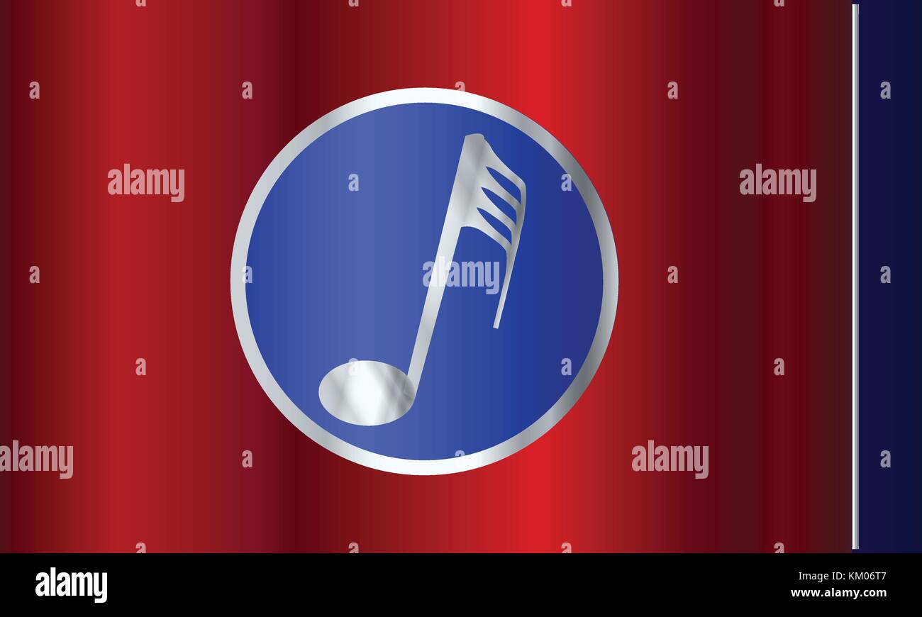 The state of Tennessee flag with shadow and musical note motif Stock ...