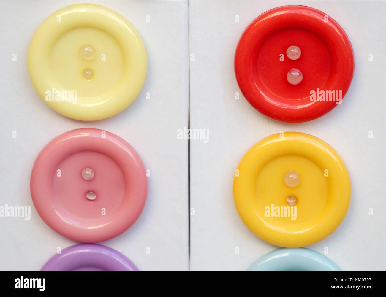 Set of a colorful bright sewing buttons Stock Photo - Alamy